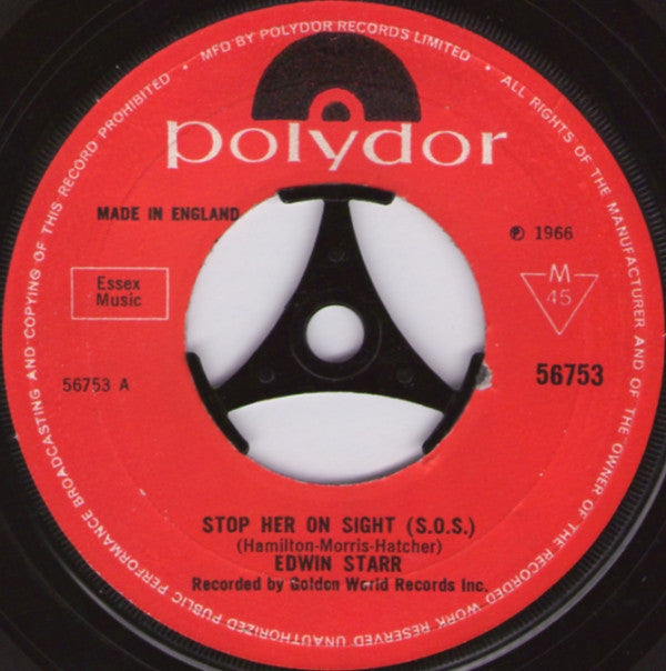 Buy Edwin Starr : Stop Her On Sight (S.O.S.) / Headline News Vinyl ...