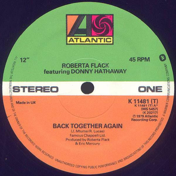 Buy Roberta Flack Featuring Donny Hathaway : Back Together Again / Only ...
