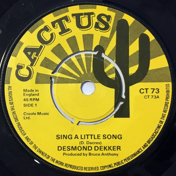 Buy Desmond Dekker : Sing A Little Song Vinyl Record – Dead Air Records